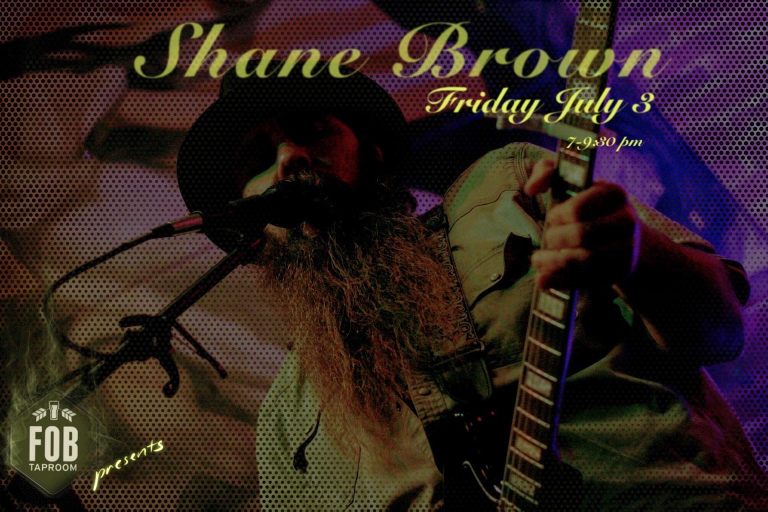 Live Music w/Shane Brown! – FOB Taproom