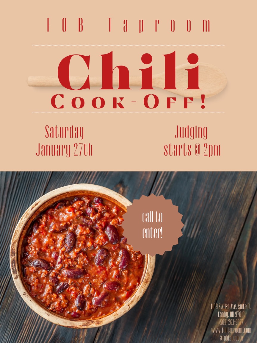 Chili Cook Off! – FOB Taproom