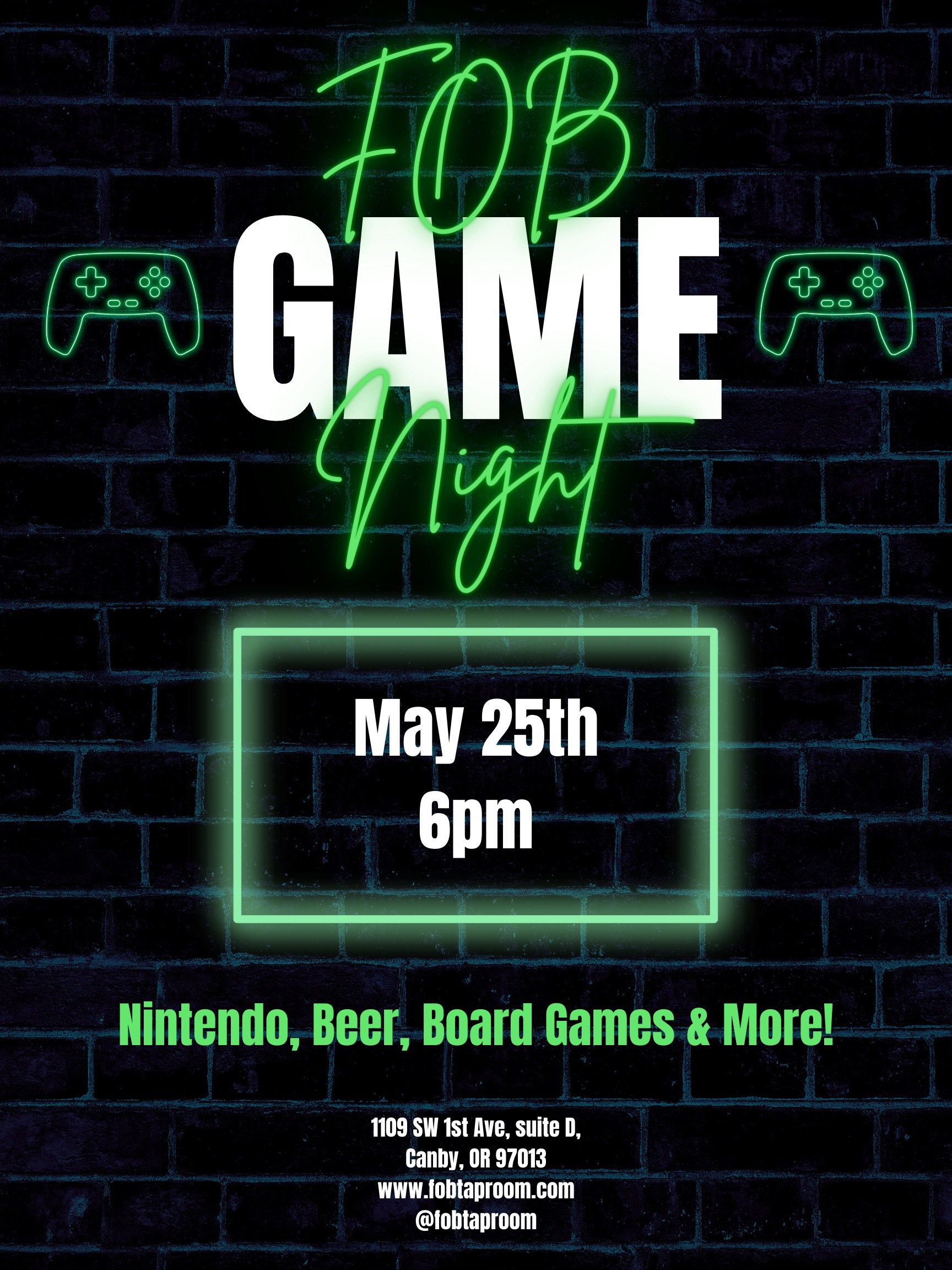 Game Night & Vision Brewing’s 3rd Anniversary Party! – FOB Taproom